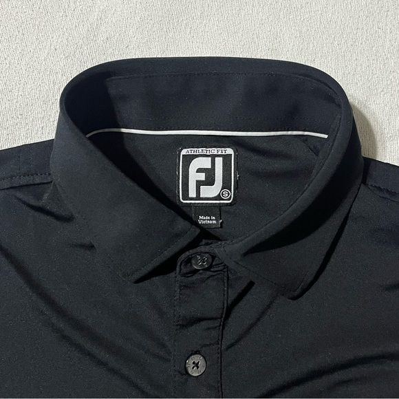 FootJoy | Shirts | Footjoy Fj Mens Small Athletic Fit Solid Black Golf ...